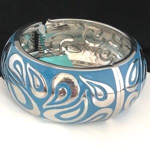 Spring Street | Jewelry | Spring Street Blue Enamel Bracelet Paisley ...